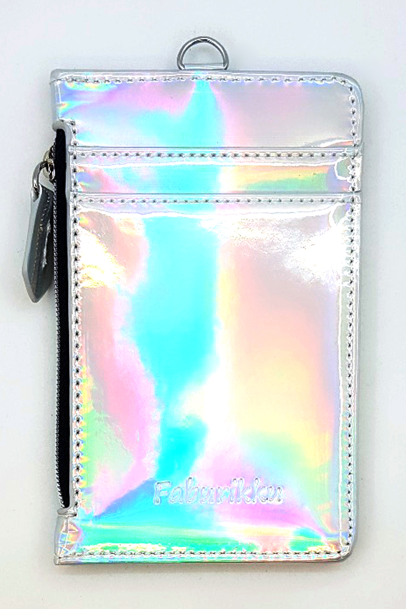 Hologram Zip Premium Cardholder Portrait